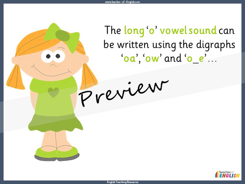 Vowel Digraphs Making the Long 'o' Sound - Year 1 Spelling | Teaching ...