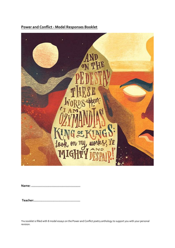 Power and Conflict Model Essays Booklet | Teaching Resources