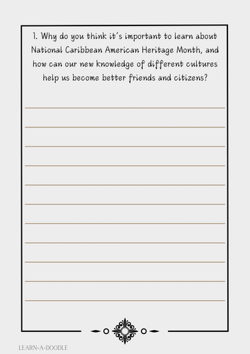 June Learning Fun: National Caribbean American Heritage Month Questions ...