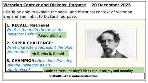 A Christmas Carol – Lesson 1 Victorian Context & Dickens’ Message ...