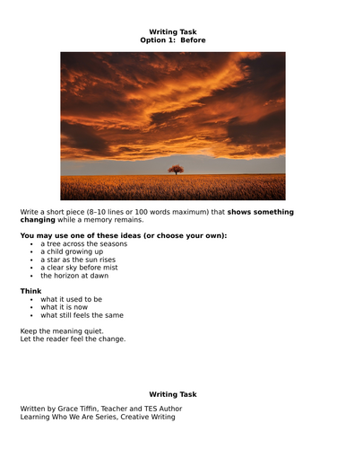 John – Poem, Reading & Creative Writing | Memory, Time & Identity | KS3 ...