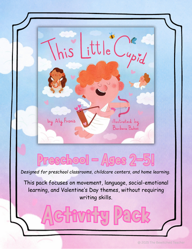 This Little Cupid Activity Pack | Perfect for Valentine’s Day (Ages 2–5 ...