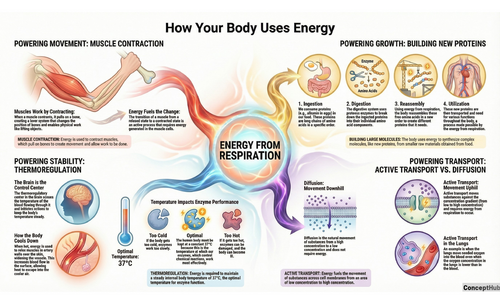 Biology - Infographic - How the Body uses Energy | Teaching Resources