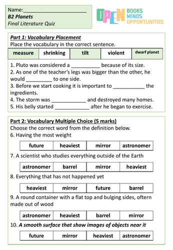 True or False? Planets – EAL Non-Fiction Reading Unit | Teaching Resources