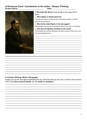 A Christmas Carol - Introduction to the author - Digging Deeper ...