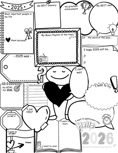 Year-in-Review & Goals Reflection Sheet - Goodbye 2025, Hello 2026 ...