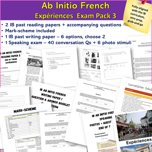 IB-style French Ab Initio Assessment – Writing, Reading & Speaking ...