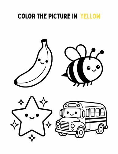 Color by Color Worksheets | Learn Colors | Printable Coloring Pages ...