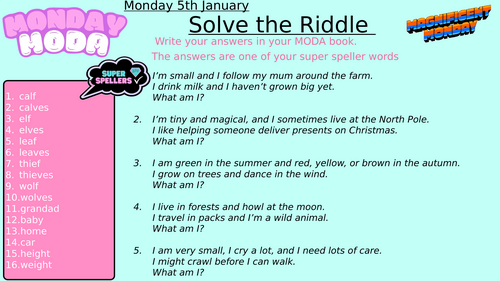 Year 4 Spelling Activities – Week 15 Daily Spelling Games, Riddles ...