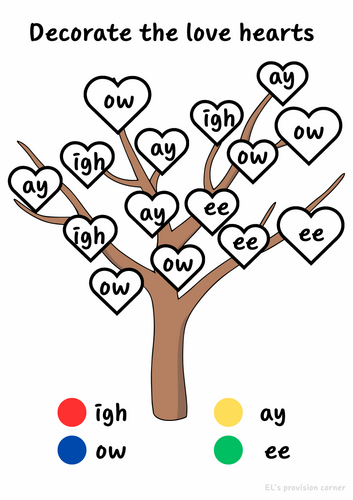 Love heart- valentines phonics | Teaching Resources