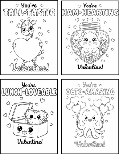 Valentine’s Day Coloring Cards for Primary Students – Fun & Engaging ...