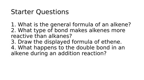 GCSE Chemistry: Addition Polymers – Complete PowerPoint Lesson (AQA ...