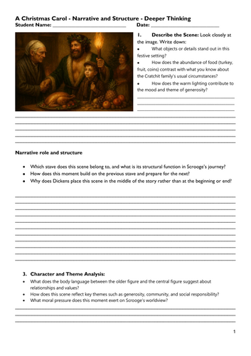 A Christmas Carol - Narrative and Structure - Metacognition | Teaching ...