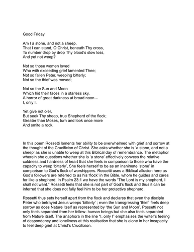 A/AS/ LEVEL ENGLISH LITERATURE "Good Friday" poetry analysis | Teaching ...