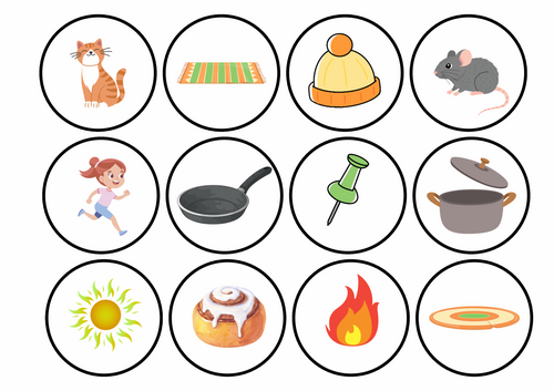 CVC word and picture match- heart- valentines- provision | Teaching ...
