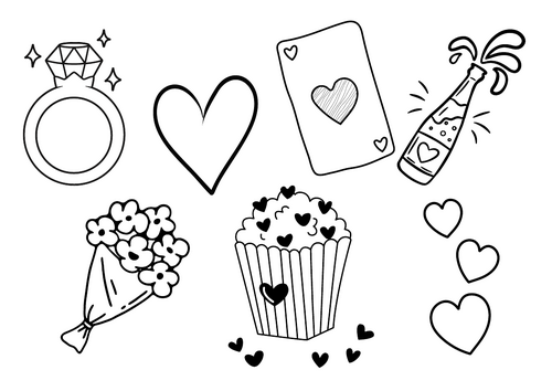 Valentine’s Day Colour & Paint Sheets – 3 Designs | Teaching Resources