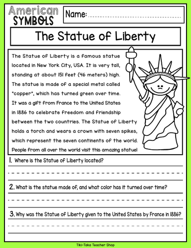 American Symbols Passages | Social Studies | Teaching Resources