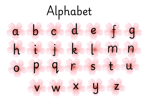 Blossom alphabet | Teaching Resources