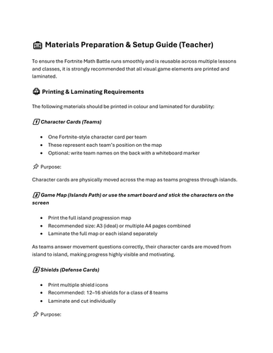 Math Fortnite: Gamified Group Problem Solving | Teaching Resources