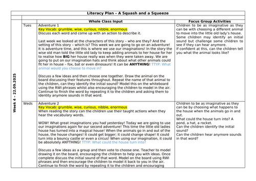 Drawing Club Literacy Planning Autumn 1 | Teaching Resources