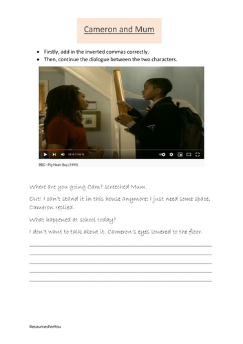 English- Pig Heart Boy Narrative unit Year 5/6 | Teaching Resources