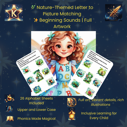 Initial Sounds Letter to Picture Matching Worksheets | Phonics Alphabet ...