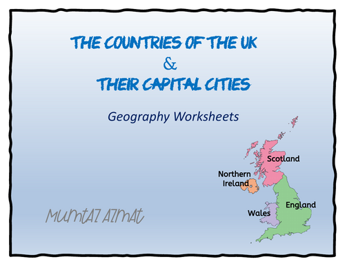 The Countries of the UK & their Capital Cities-Geography Worksheets ...