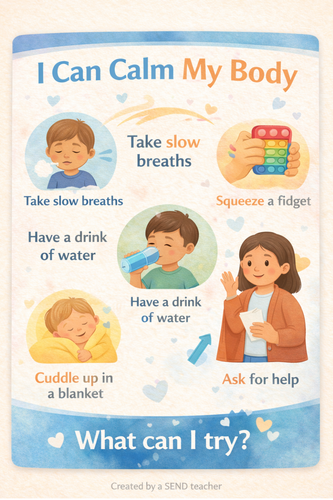 SEND Calm Corner Poster Bundle | Regulation & Emotions Posters | Autism ...