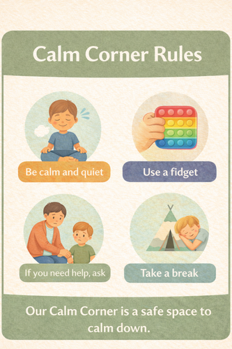 SEND Calm Corner Poster Bundle | Regulation & Emotions Posters | Autism ...