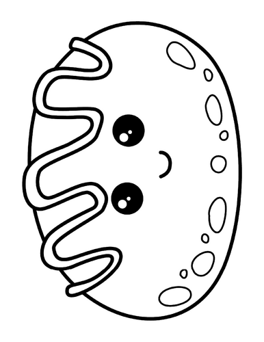 Kawaii Dessert Coloring Pages | Coloring Sheets for Kindergarten ...