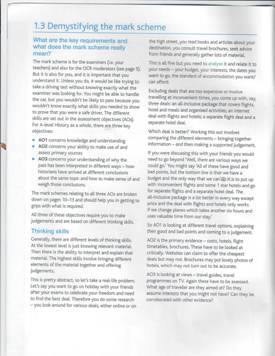 OCR A-level History NEA scheme of work | Teaching Resources