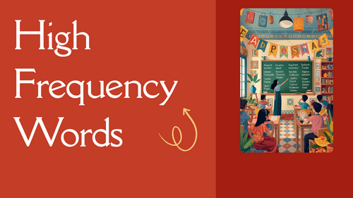 Spanish High-Frequency Words Display (Core Vocabulary for Sentence ...
