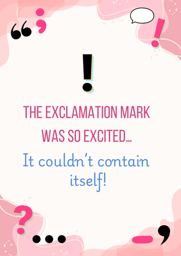 Printable English Punctuation Humour Prints Posters | Teaching Resources