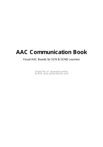 AAC Communication Book Bundle | Printable AAC Visuals | SEN SEND Autism ...