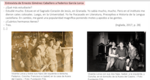 Spanish A Level: Biography of Federico García Lorca | Teaching Resources