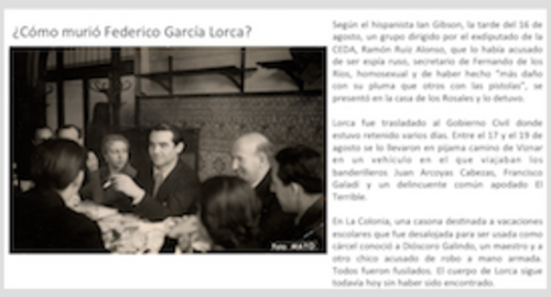 Spanish A Level: Biography of Federico García Lorca | Teaching Resources