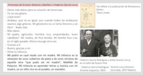 Spanish A Level: Biography of Federico García Lorca | Teaching Resources