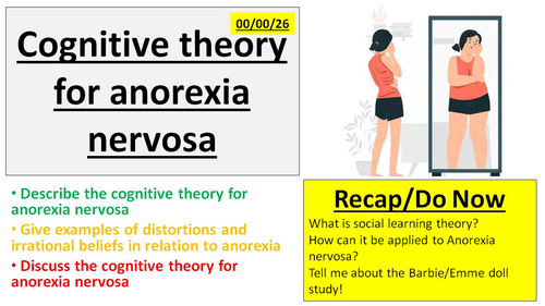 Cognitive theory for Anorexia Nervosa | Exams in 2027 - AQA A Level ...