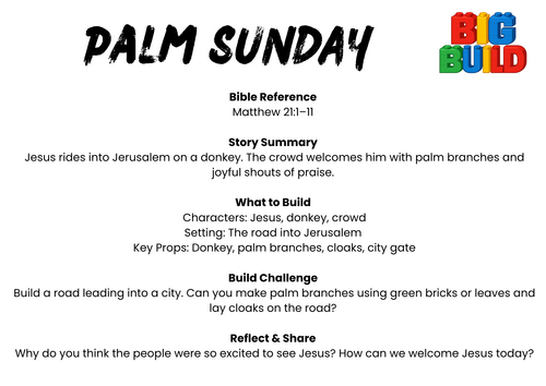 LEGO Bible Story Cards - Easter | Teaching Resources