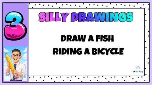 Silly Drawing Challenge – Fun & Quick Drawing Prompts for Classroom or ...