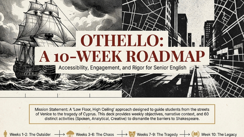 Othello Teaching Unit with Assessment and Resources | Teaching Resources