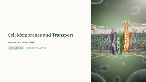 AS Level Biology - Movement into and out of cells | Teaching Resources