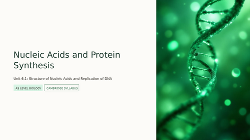 AS Level Biology - Structure of nucleic acids and replication of DNA ...