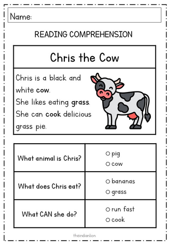 ESL CAN / CAN'T verb for practising ability Worksheet Booklet Reading ...