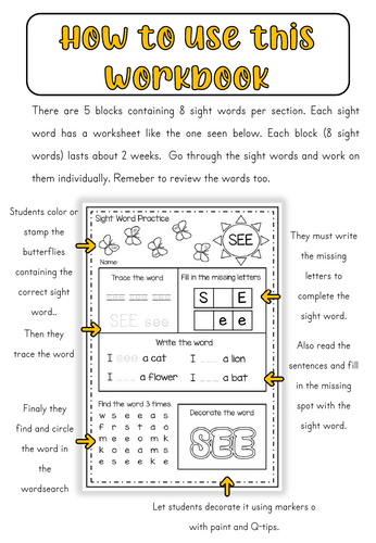 I can read Sight Words - Sight word practice for recognizing words 50 ...
