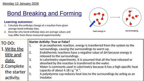 BUNDLE R1.2 Energy Cycles in Reactions, SL Only (IBDP Chemistry ...