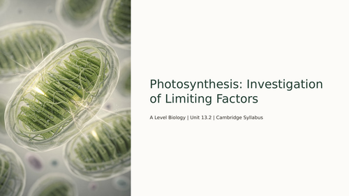 A Level Biology - Investigation of limiting factors (Photosynthesis ...