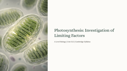 A Level Biology - Investigation of limiting factors (Photosynthesis ...