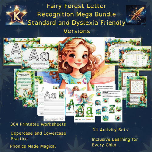 Fairy Forest Alphabet Letter Recognition Mega Bundle Standard and ...
