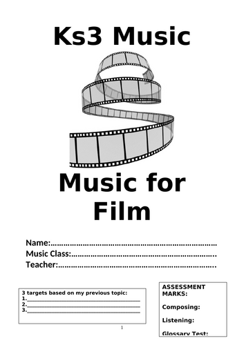 FILM MUSIC BOOKLET | Teaching Resources